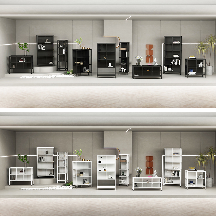 Single Glass Doors Bookcase Cabinet | Steelite Furniture